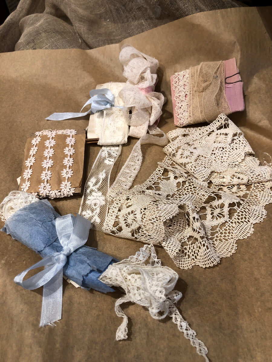 Mixed Lot of Antique Lace – Wendy Addison Studio