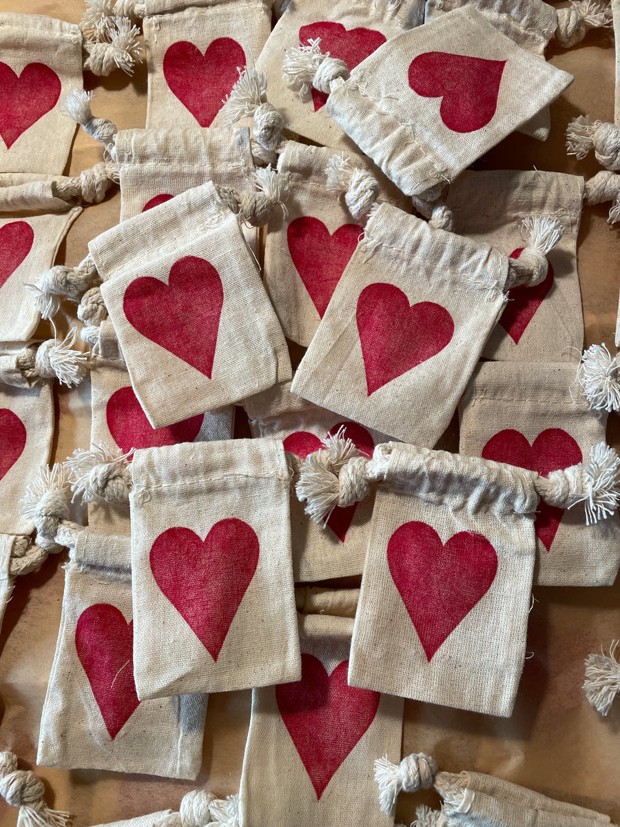 Tiny Letterpress Heart Treat Bags – Wendy Addison Studio